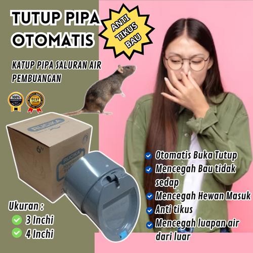 Jual tutup pipa Anti kecoa Saluran Got Pembuangan Air PVC Otomatis ...