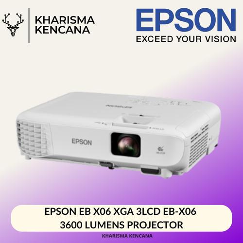 Jual EPSON EB X06 XGA 3LCD EB-X06 3600 LUMENS PROJECTOR - Kota Malang - kharismakencana | Tokopedia