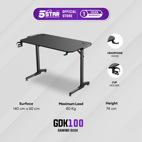 Jual 5Star Gaming Desk / Meja Gaming GDK100 - Jakarta Pusat - 5STAR ...