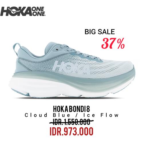 Jual HOKA BONDI 8 CLOUD BLUE / ICE FLOW WOMEN RUNNING 100% ORIGINAL ...