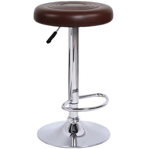 Jual kursi bar stool bulat dengan hidrolik tinggi kaki bulat salon lab ...