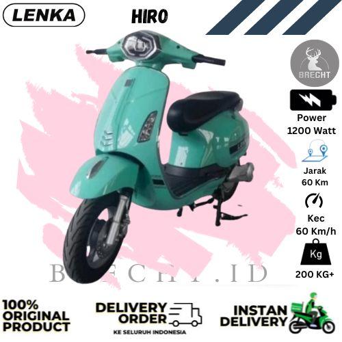 Jual Sepeda Motor Listrik Vespa HIRO by Lenka 1200 Watt - Orange - Kota Tangerang - BRECHT.ID ...