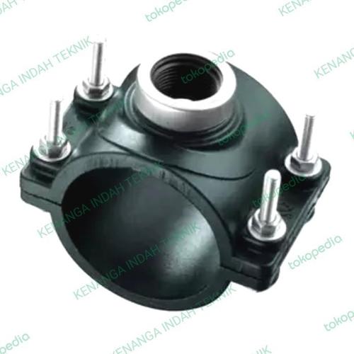 Jual 110mm x 1/2" inch Clamp Saddle Pipa HDPE / Clamp Sadle Pipa HDPE ...