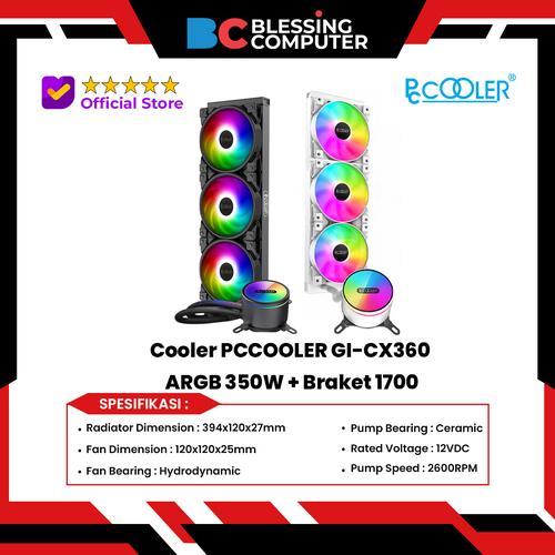 Promo Cooler PCCOOLER GI-CX360 ARGB 350W HALO RGB FAN + Braket 1700 ...