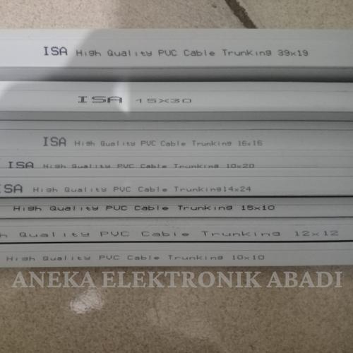Jual PVC Cable Trunking ISA TF Double Tape 2 Meter - 10X10 - Kota Medan ...