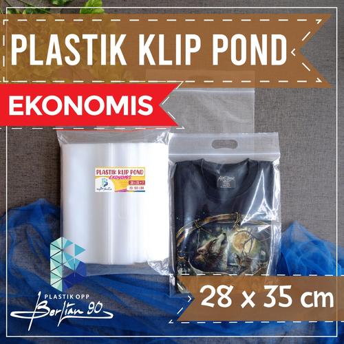 Promo Klip Pond Ekonomis 28 x 35 / Plastik Ziplock / klip plong handle ...