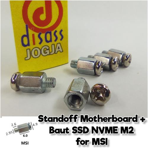 Jual Sekrup Skrup Baut SSD NVME M2 STANDOFF Motherboard ASUS MSI ...