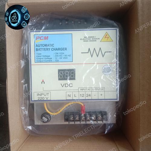 Jual PCM Automatic Battery Charger CM 1224 10A 220vac CM1224 New Ori ...
