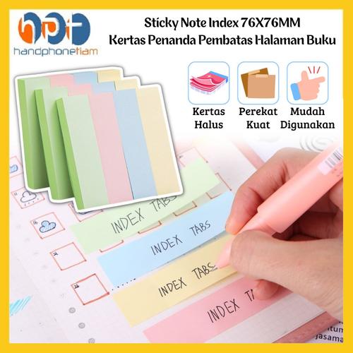 Jual Sticky Note Index 76X76MM Kertas Tempel Penanda Pembatas Halaman ...