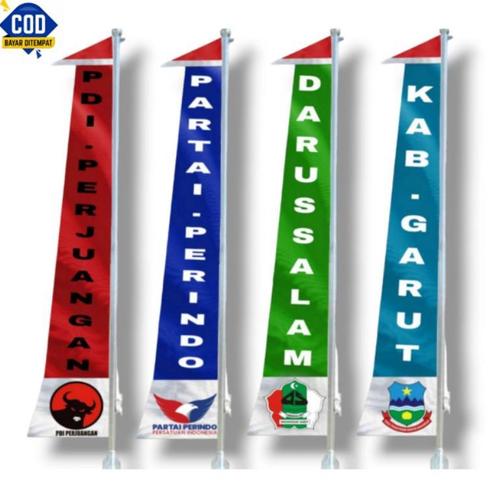 Jual Promo Bendera Costume Logo/Tulisan Sesuai Desain Anda (Panjang 3 ...