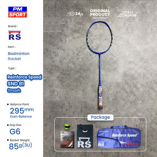 Promo Raket Badminton Bulutangkis RS Reinforce Speed SND 81 Smash ...