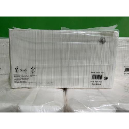 Jual Facial Tissue 2 Ply Merek Tulip Ukuran 1000 gr / 1 kg Super Soft ...