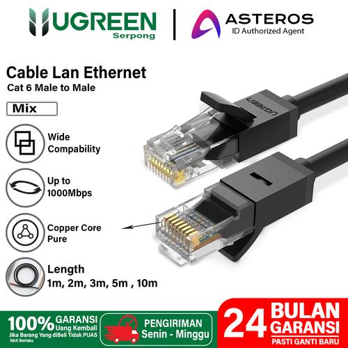 Promo UGREEN Kabel LAN RJ45 Cat.6 Gigabit Ethernet UTP 24AWG 1000Mbps ...