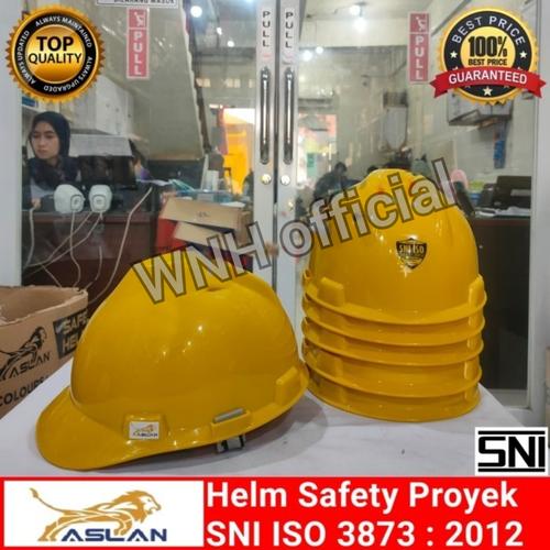 Jual SAFETY HELMET HELM HELEM PROYEK KERJA ASLAN KUNING - Kota Medan ...