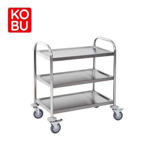 Jual Troli/ Trolley Stainless Steel 3 Susun Pengantar Makanan Resto ...