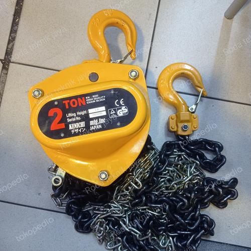 Jual chain block/takel/hoist manual/kerekan/katrol 2 ton x 3 meter KENICHI - Jakarta Barat ...