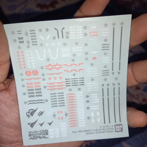 Jual (Bandai) Sticker decal gundam FM 1/100 Aerial - Kab. Gowa - irfan ...