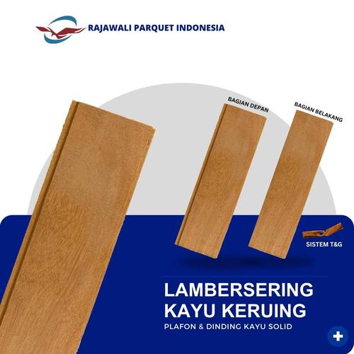 Jual Plafon Kayu Lumber Ceiling Kayu Kruing Ukuran 1.1x8x100cm Up - Kab ...
