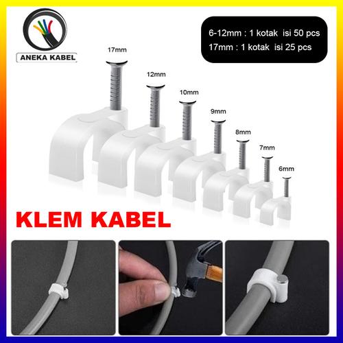 Jual Klem Kabel Listrik / Klem Paku Beton / Klem Kabel Putih SNI - Kab ...