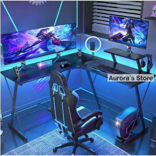 Jual TERBARU! Meja Gaming / Komputer Model L Shaped Desk Minimalis ...