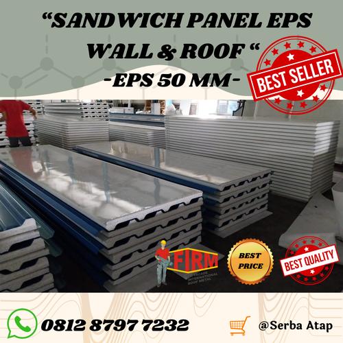 Jual Sandwich Panel EPS Wall/Dinding Color Standar - 50mm, 0.35mm - Kab ...
