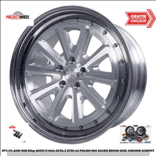 Jual Velg Racing Mobil RFG FG ASW Ring 20 HSR Mobil Alphard Innova ...