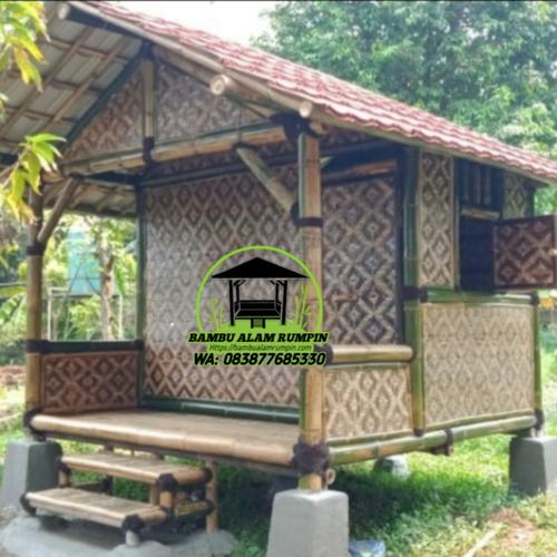 Promo saung bambu minimalis 3x3m atap genteng metal - Kota Depok ...