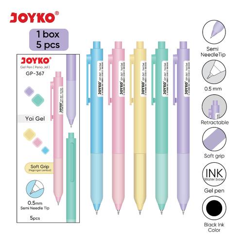 Jual (1 Pack) Gel Pen Pulpen Pena Joyko GP-367 Yoi Gel 0.5 mm isi 5 Pcs ...