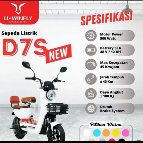 Jual SEPEDA LISTRIK UWINFLY DRAGONFLY 7 DF7 - Kuning - Kota Tangerang ...