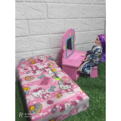 Jual CM Kasur spring bed,meja rias free Barbie tekuk cewe kimono ...