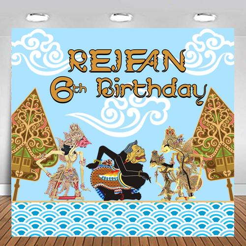 Jual Wayang Kulit - Banner Flexi Birthday / Spanduk Backdrop Ulang ...