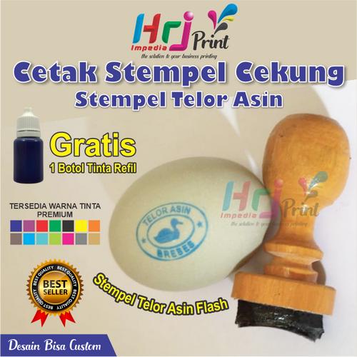 Jual Cetak Stempel telor asin flash model cekung Cetak Stempel telur ...