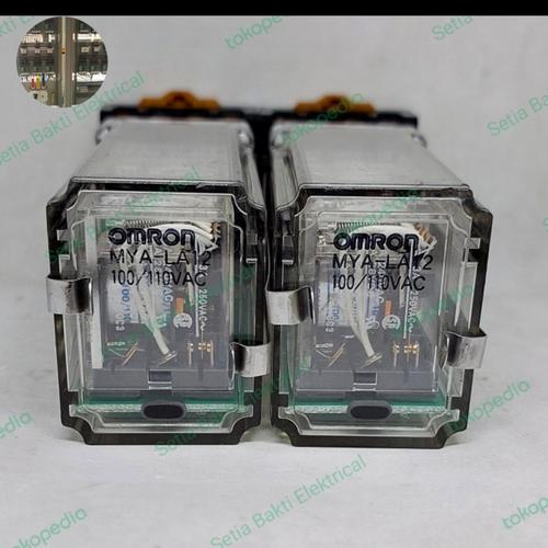 Jual Relay Omron MYA-LA12 100/110 VAC 11pin + socket Relay - Jakarta ...
