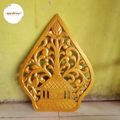 Jual hiasan dinding gunungan wayang kayu dekorasi pernikahan Backdrop ...