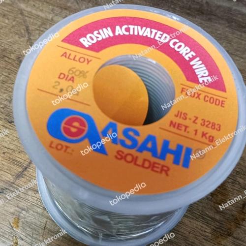 Jual timah tin tenol tinol solder asahi diameter 3.0 3,0 3mm 3 mm 1kg 1 ...