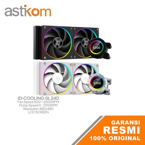 Jual CPU Liquid Cooler ID-COOLING SL240 ARGB With LCD Display - Hitam ...
