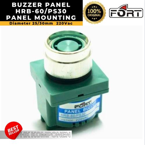 Jual Buzzer panel 25-30mm 220Vac 24vdc HRB-60 PS30 Fort - 24Vdc ...