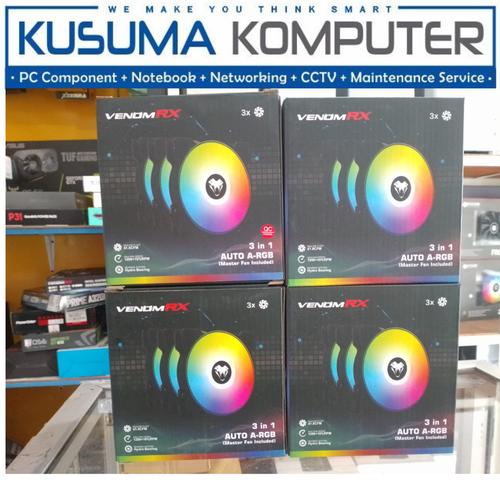 Jual Venomrx Fan Casing 3pc 3in1 auto ARGB 12cm - Hitam - Kab. Sleman ...