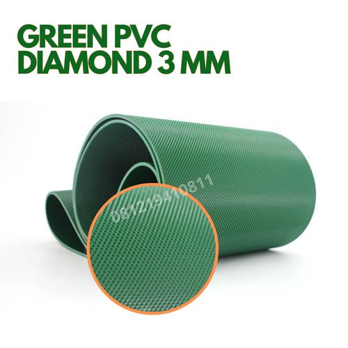 Jual Belt Pvc Hijau Diamond 500 mm ( 3 mm ) Belt Conveyor Pvc Hijau 50 ...