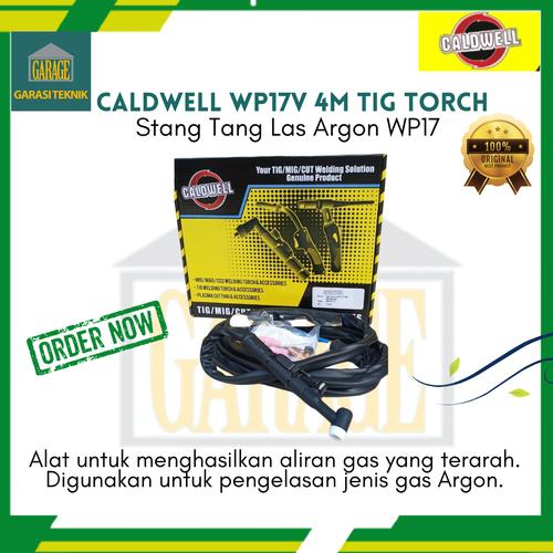 Jual CALDWELL WP17V 4M Tig Torch Stang Tang Las Argon + Otomatis WP17 ...