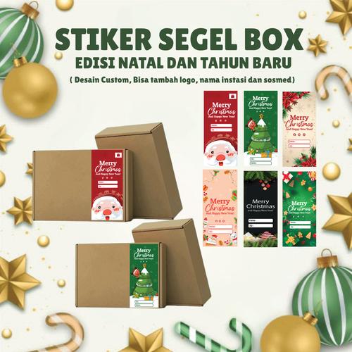 Jual Stiker Segel box Natan dan tahun baru Custom | Sticker Label ...