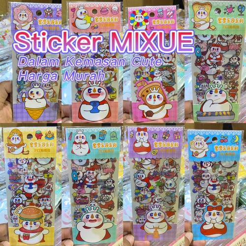 Jual Sticker Mixue Import Sticker Mixue isi 4 Lembar Sticker Viral ...