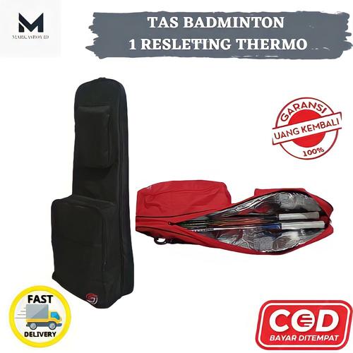 Jual Tas raket badminton Thermo multi simple anti panas - Hitam - Kab ...