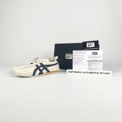 Jual Onit Tiger Mexico66 Slip On White Navy Yellow 100% ORIGINAL ...