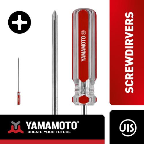Jual YAMAMOTO Obeng Servis Gagang Crystal Model Panjang Mata Plus Minus ...