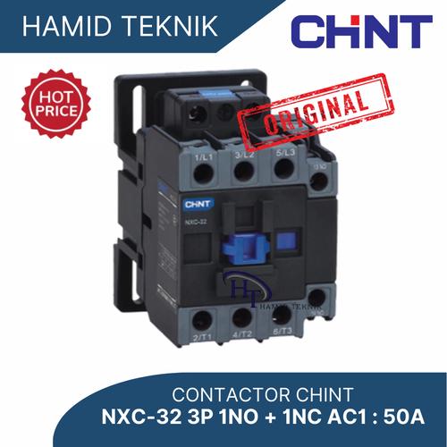 Jual Kontaktor 3P 32A 15KW CHINT 1NO+1NC - NXC-32 - 440V - Jakarta Barat - HAMID TEKNIK | Tokopedia