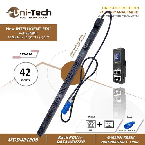 Jual Smart PDU 42 Port (36)C13 + (6)C19 32A - Kota Bekasi - Unitech PDU ...