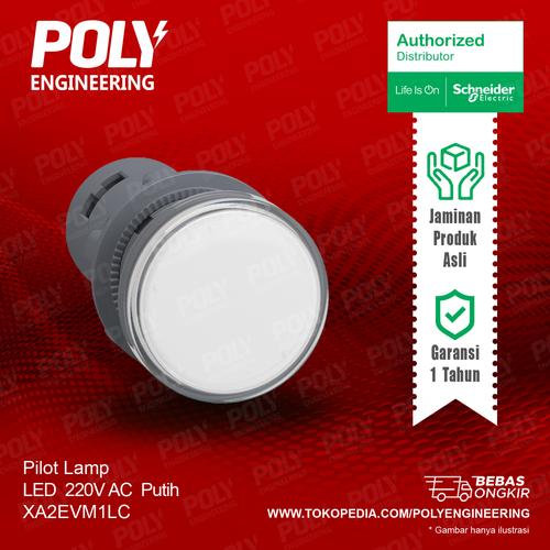 Jual XA2EVM1LC Monolitik Pilot Lamp 22mm LED 220VAC Putih Schneider ...