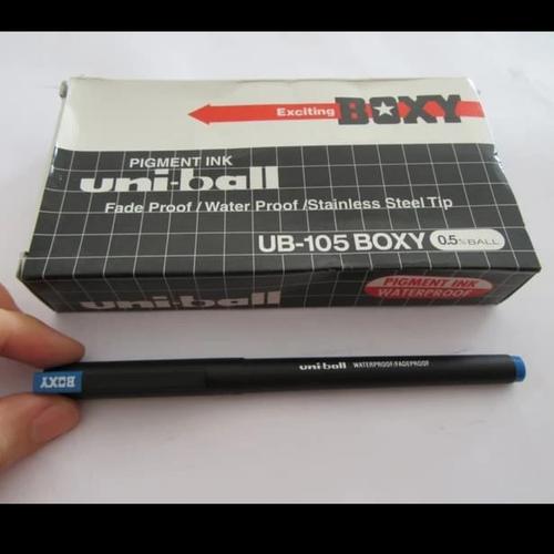Jual PULPEN UNI-BALL BOXY UB-105 BOXY 0.5mm BALL READY WARNA BIRU - Hitam - Jakarta Pusat ...