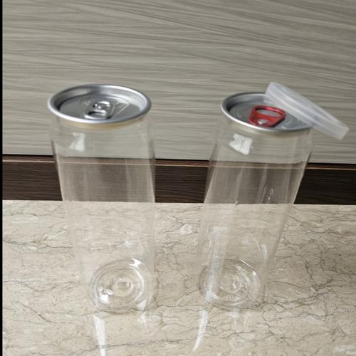 Jual BOTOL PLASTIK PET CAN 500ML / PLASTIC CAN 500 ML - SILVER 500ML ...